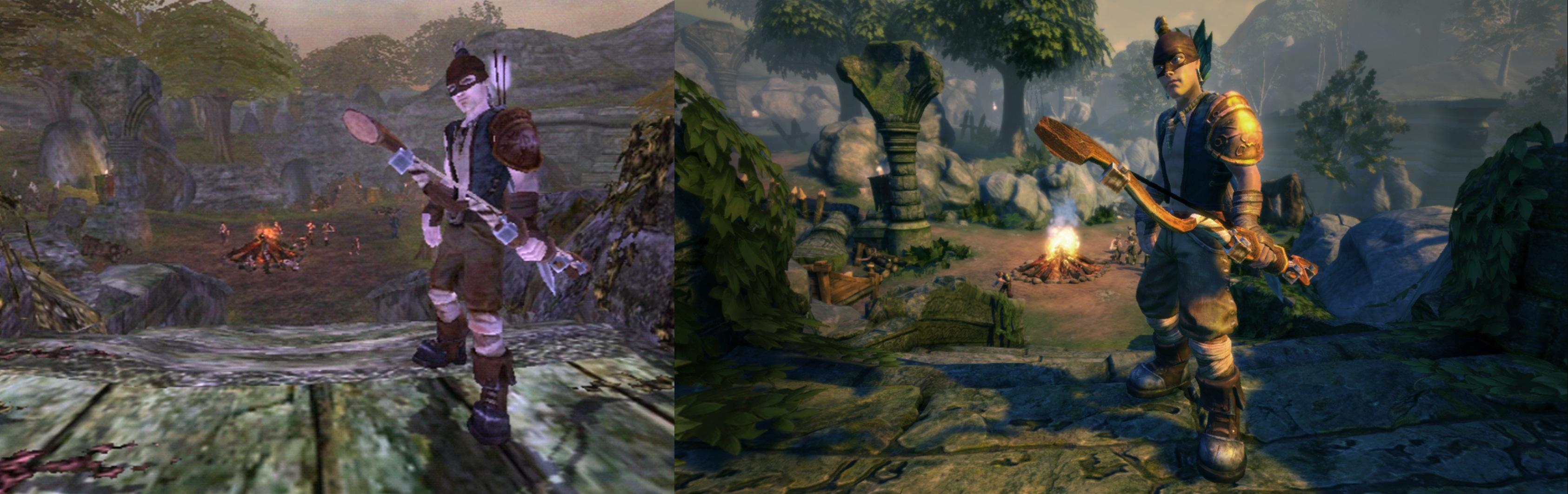 Comparação gráfica de “Fable Anniversary”, o remake do clássico “Fable ...